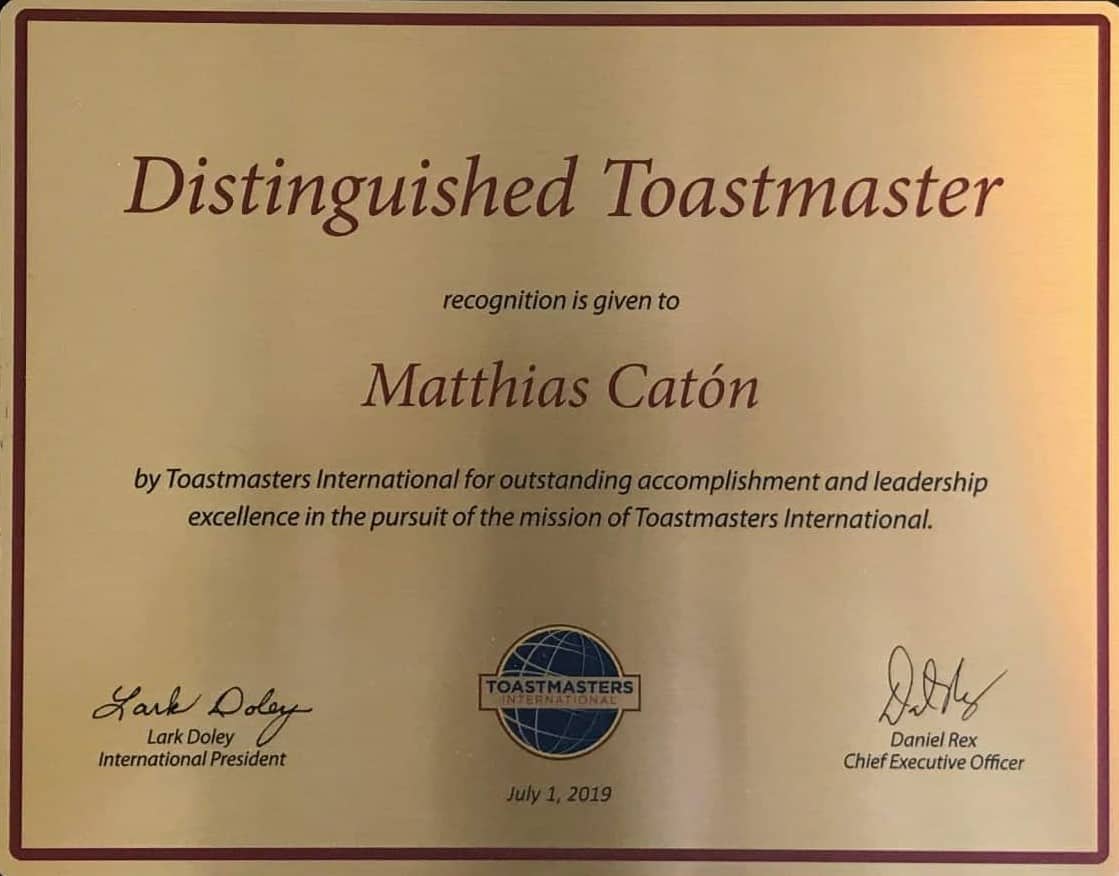 Toastmasters - learn public speaking and leadership skills